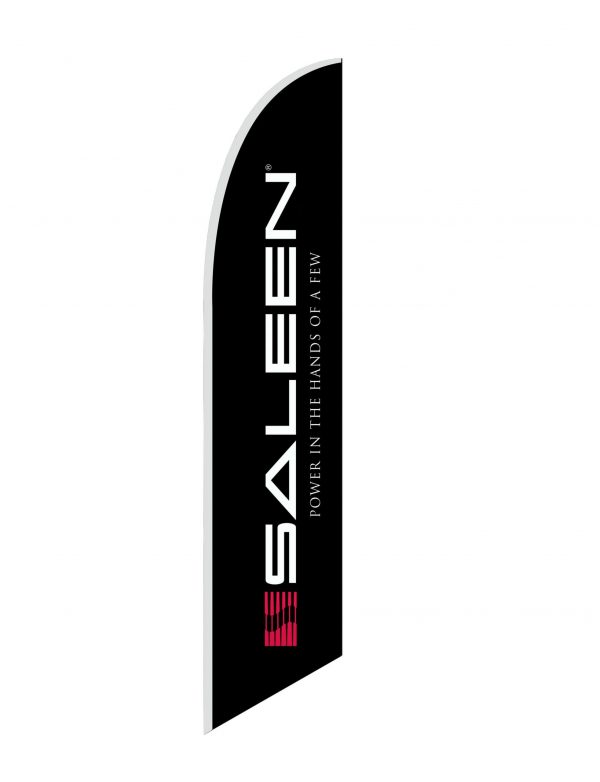 Saleen Black Feather Angled Flag 9′ – Saleen Automotive