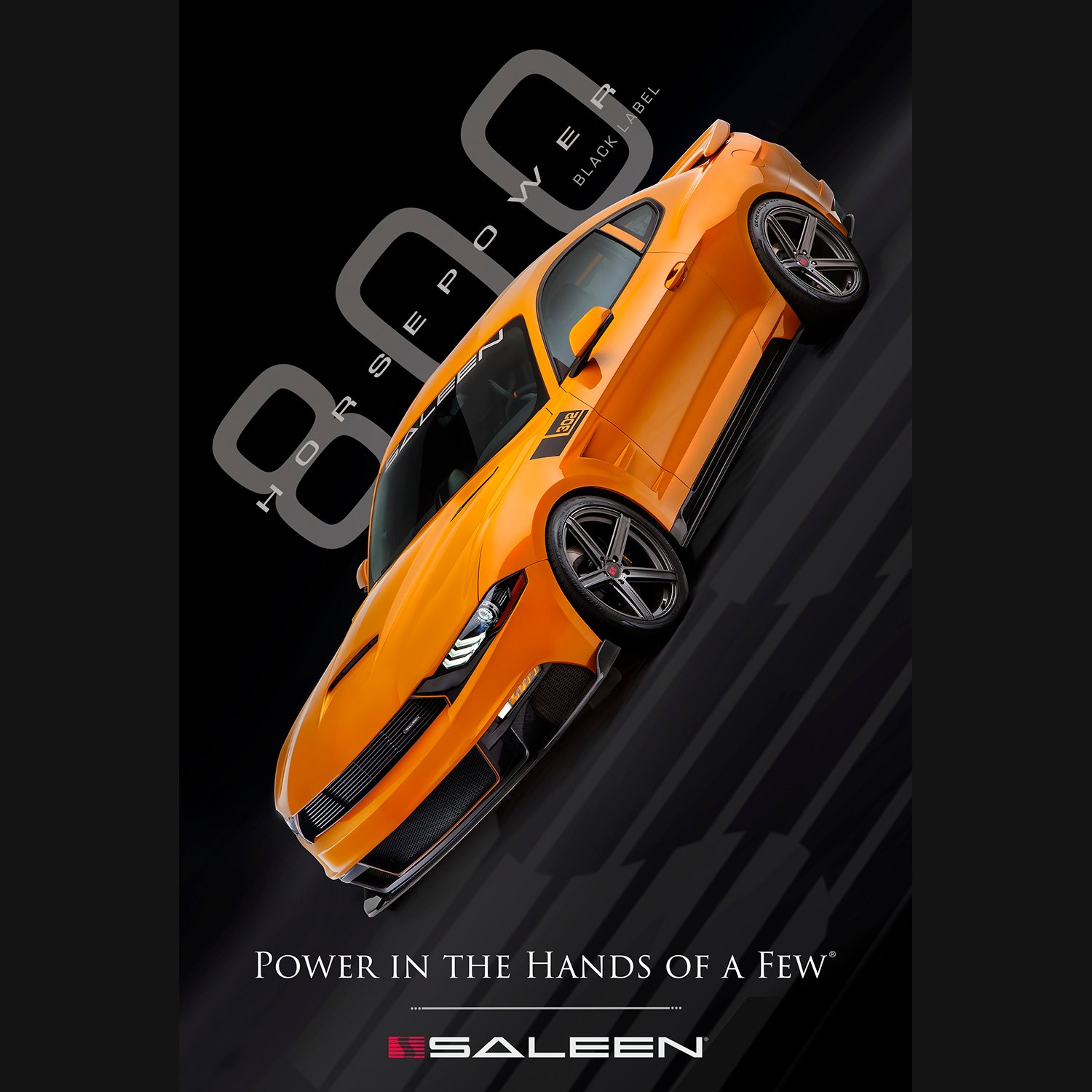 Saleen Black Label 302 800HP – Framed Poster – Saleen Automotive
